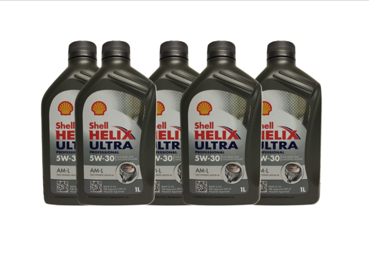 Shell Helix Ultra Professional AM-L 5W-30 (5x1 liter) - Motoroliën.nl ...